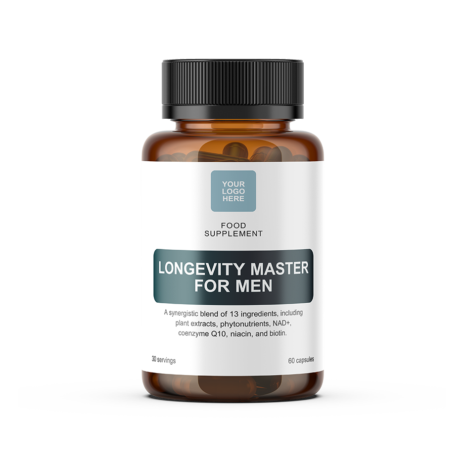 Longevity Master for Men – 60 Capsules - Rawcreation Ltd.